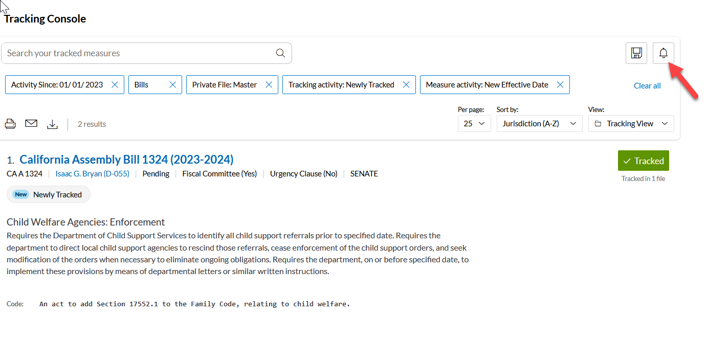 Setting Up Alerts for Effective Dates – State Net