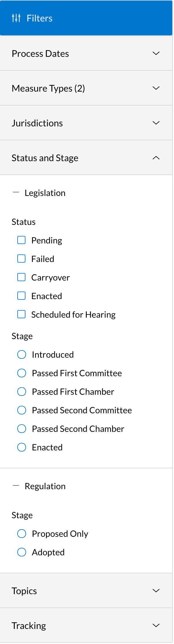 Filter Your Search – State Net
